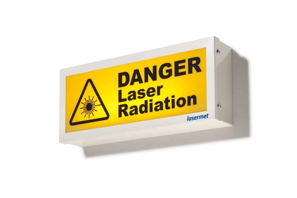 Low-profile Illuminated Signs - Lasermet Laser Safety