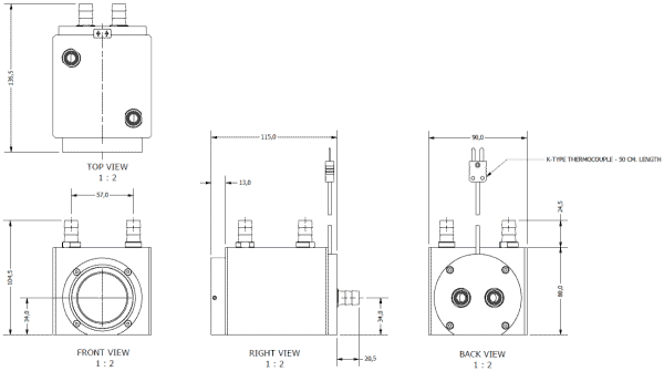 Water-cooled Laser Beam Dump - Lasermet Laser Safety