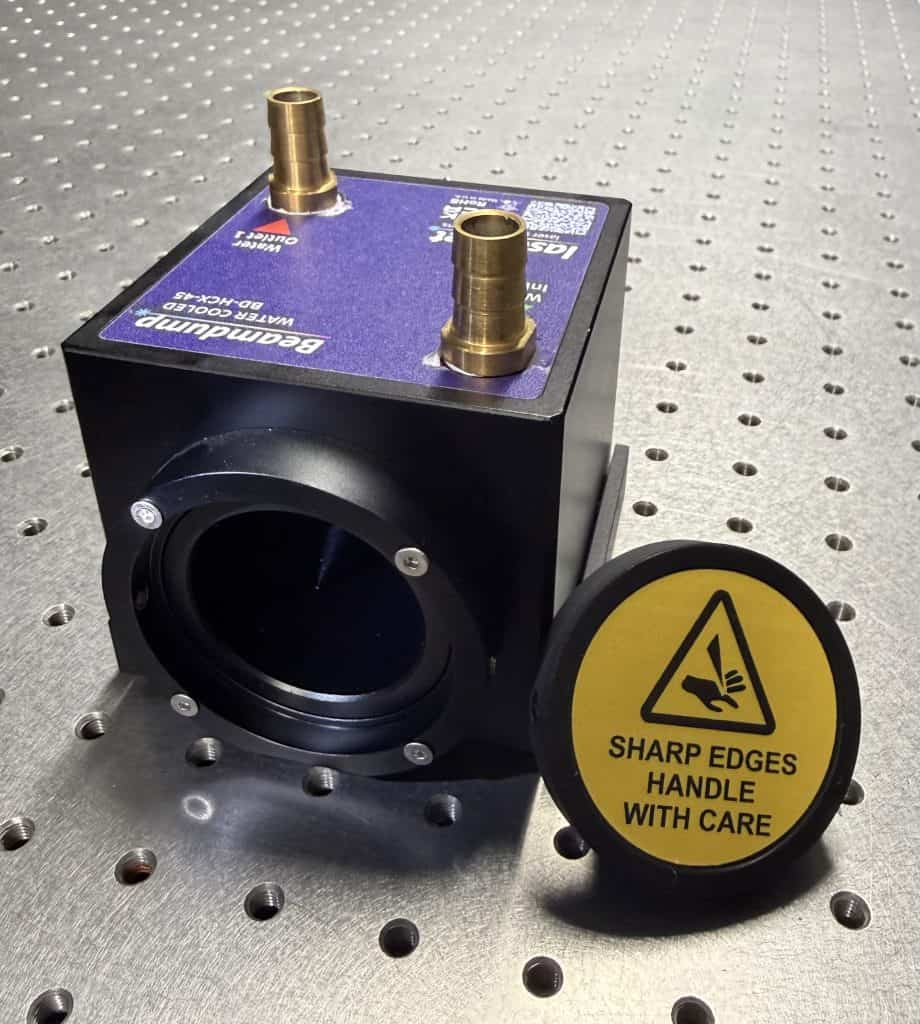 Water-cooled Laser Beam Dump - Lasermet Laser Safety