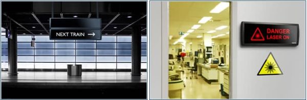 48V LED Ultra Signs - Lasermet Laser Safety
