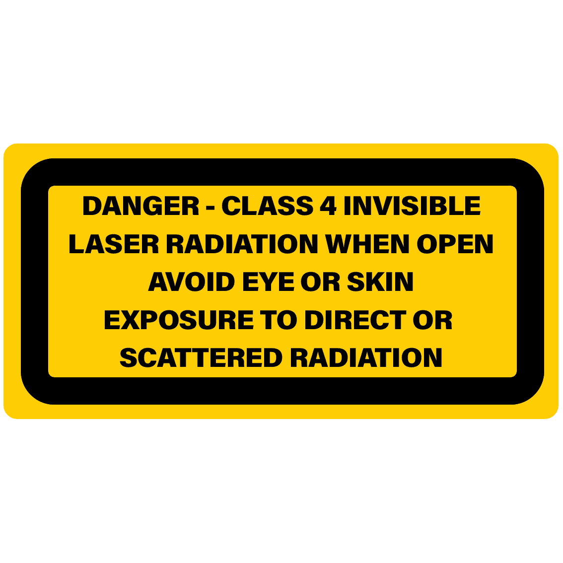 Protective Housing Label - Lasermet Laser Safety