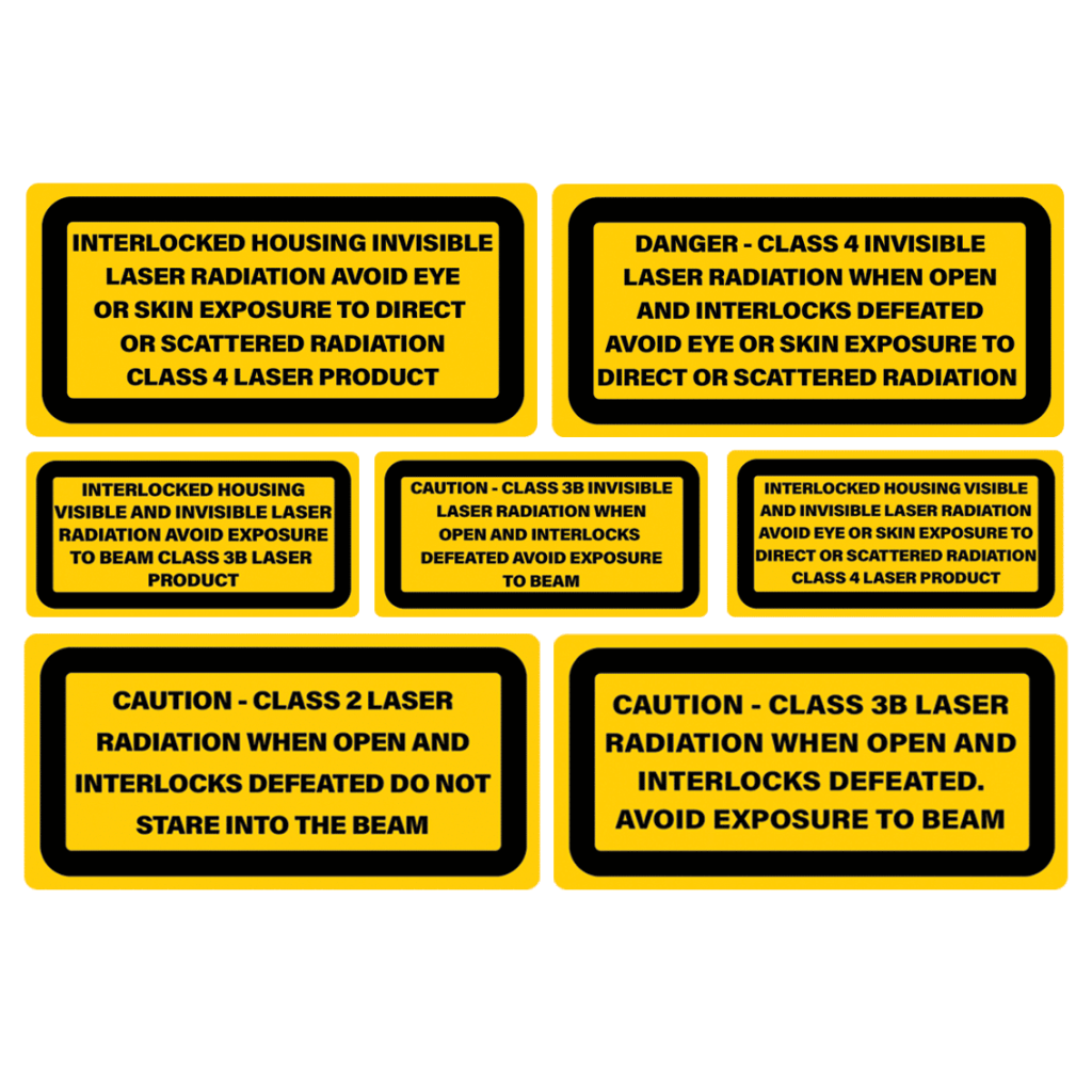 Interlocked Housing Label - Lasermet Laser Safety