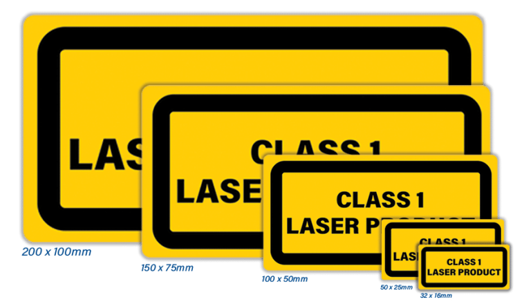 Laser Classification Label - Lasermet Laser Safety