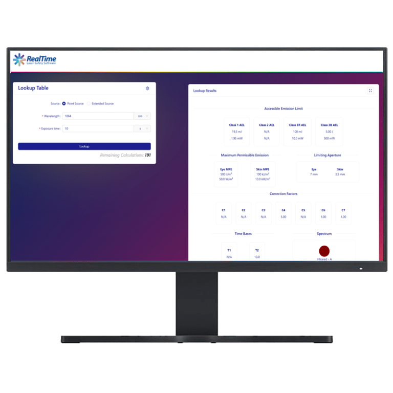 RealTime LSS - Lasermet Laser Safety